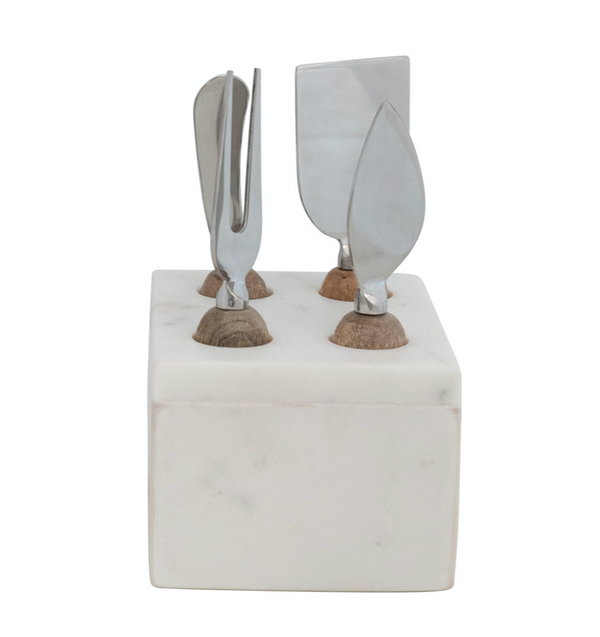 Stainless Steel Cheese Holders - Gray Apple Market